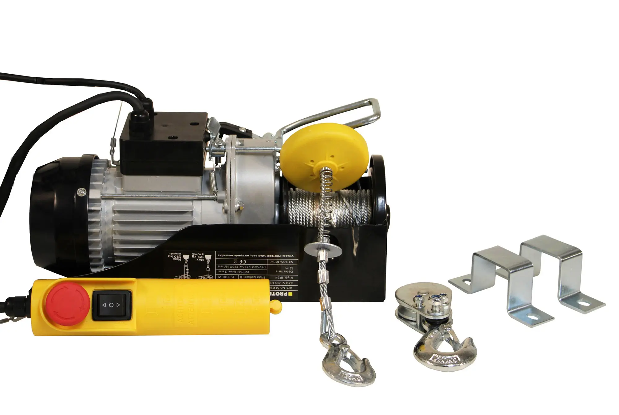 naviják lanový elektrický 500/250 kg